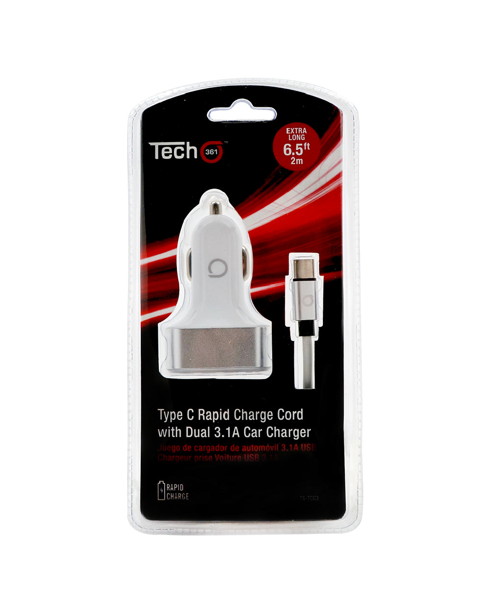 4 Port 3.1A USB and Type C Charge Cord Car Charger Set – iTech 361
