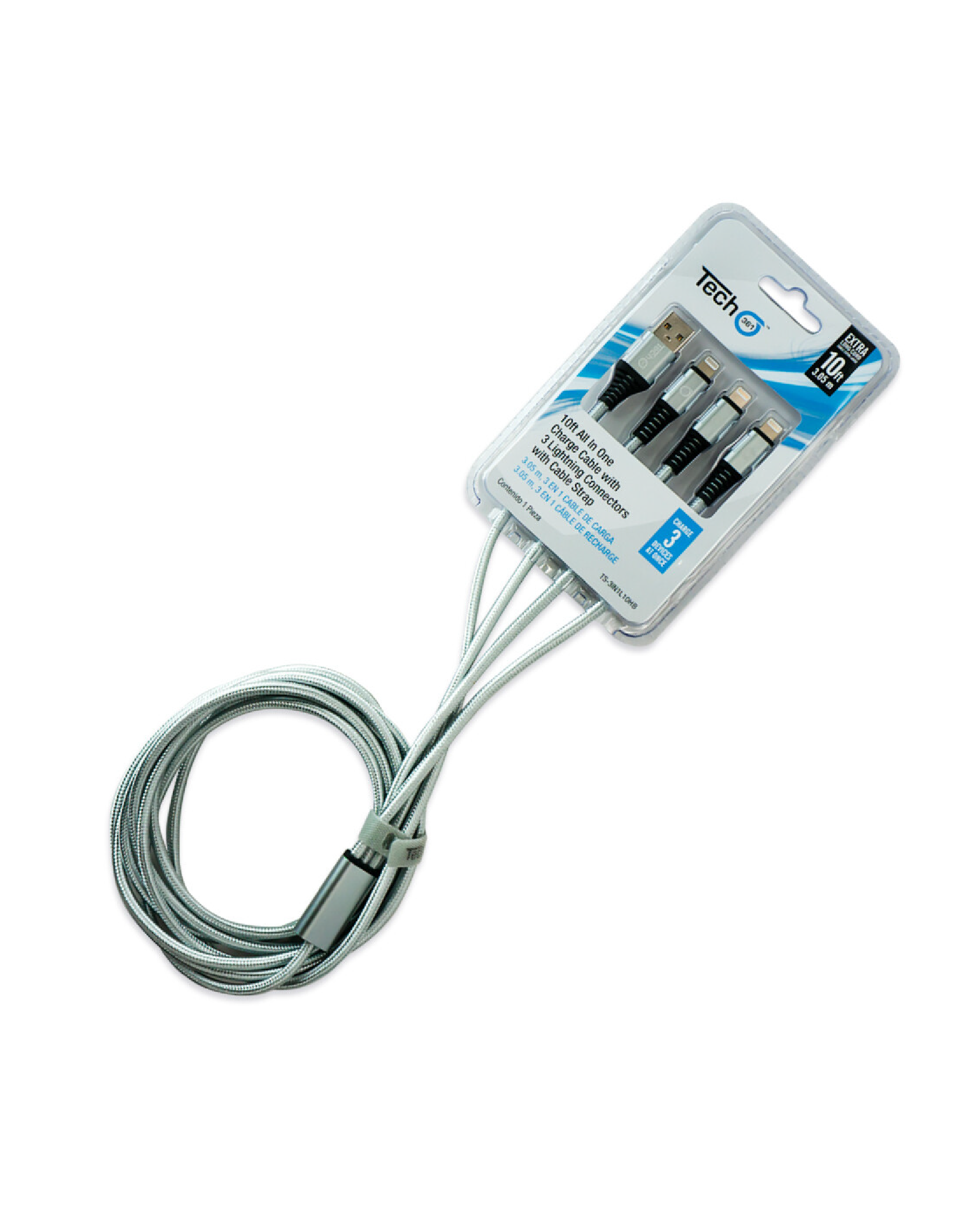 10ft All-in-One Lightning® Cable, with Strap – iTech 361