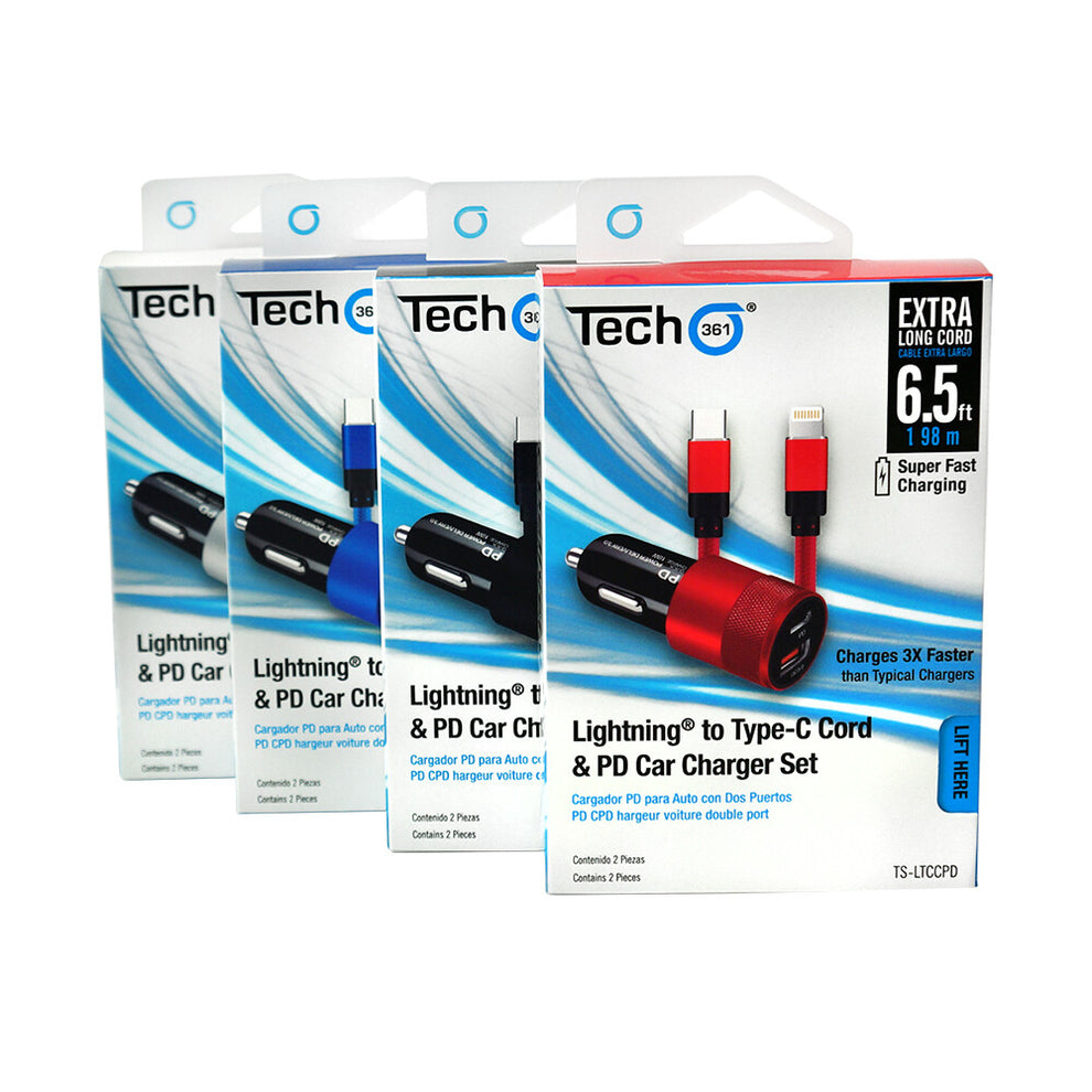 Lightning to Type-C Car Charger Set – iTech 361
